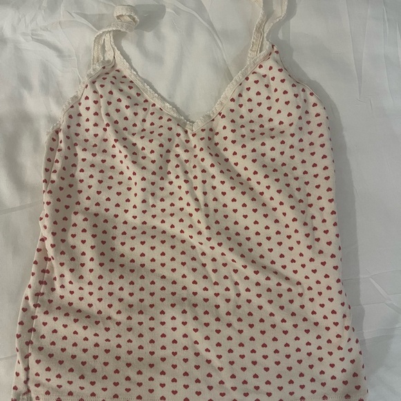 Brandy Melville | Tops | Brandy Melville Red Heart Camisole | Poshmark